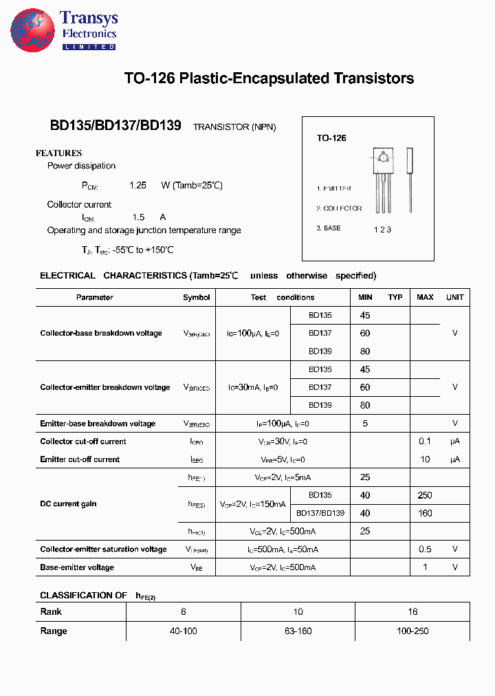 BD135_4101323.PDF Datasheet Download --- IC-ON-LINE
