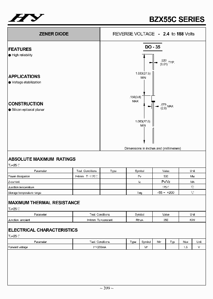 BZX55C12_4116739.PDF Datasheet Download --- IC-ON-LINE