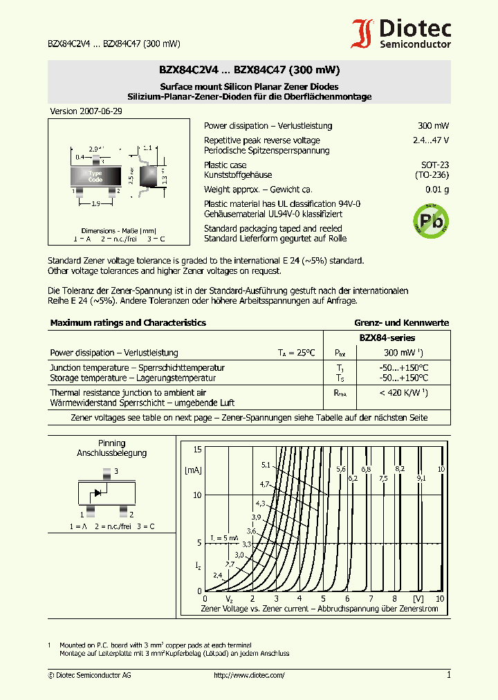 BZX84C27_4108351.PDF Datasheet Download --- IC-ON-LINE