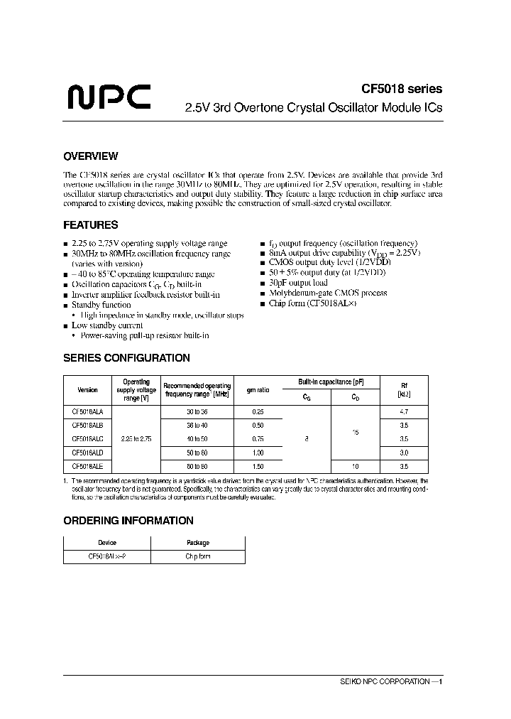 CF5018ALA_4127692.PDF Datasheet Download --- IC-ON-LINE