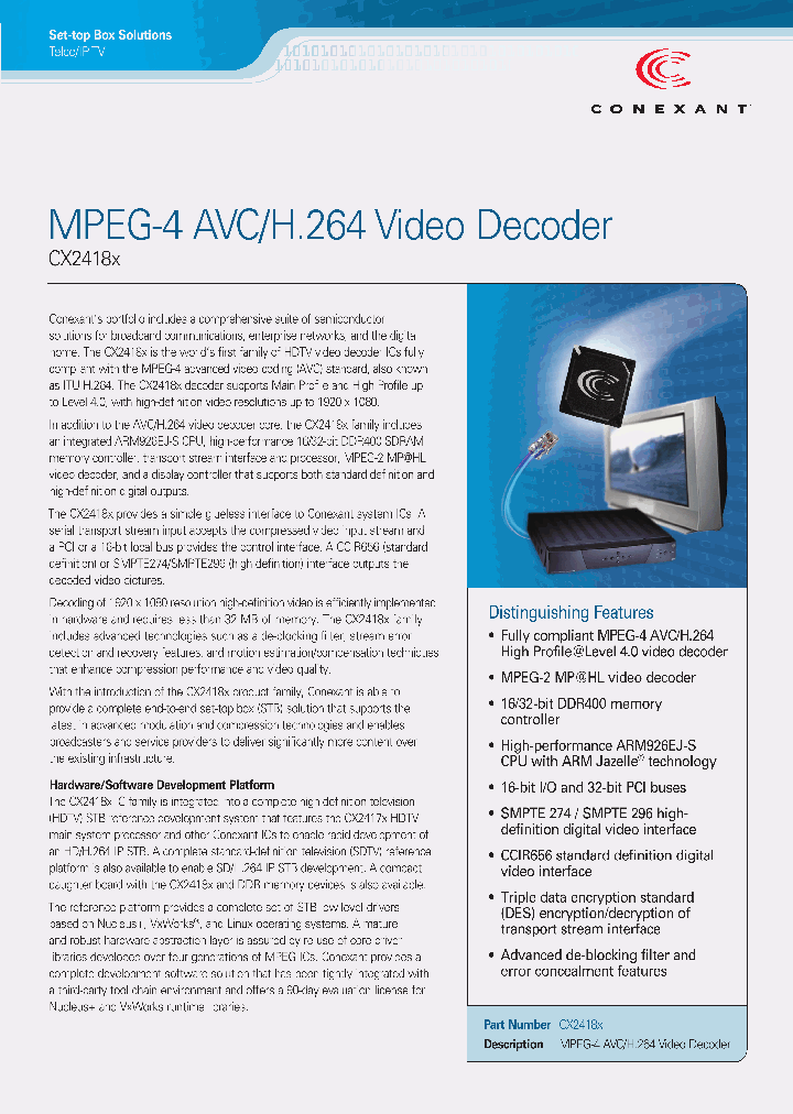 CX24182_4132137.PDF Datasheet Download --- IC-ON-LINE