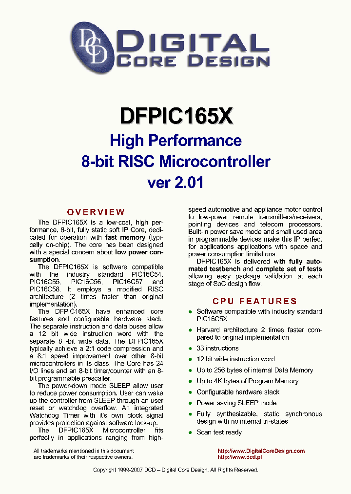 DFPIC165X_4126617.PDF Datasheet Download --- IC-ON-LINE