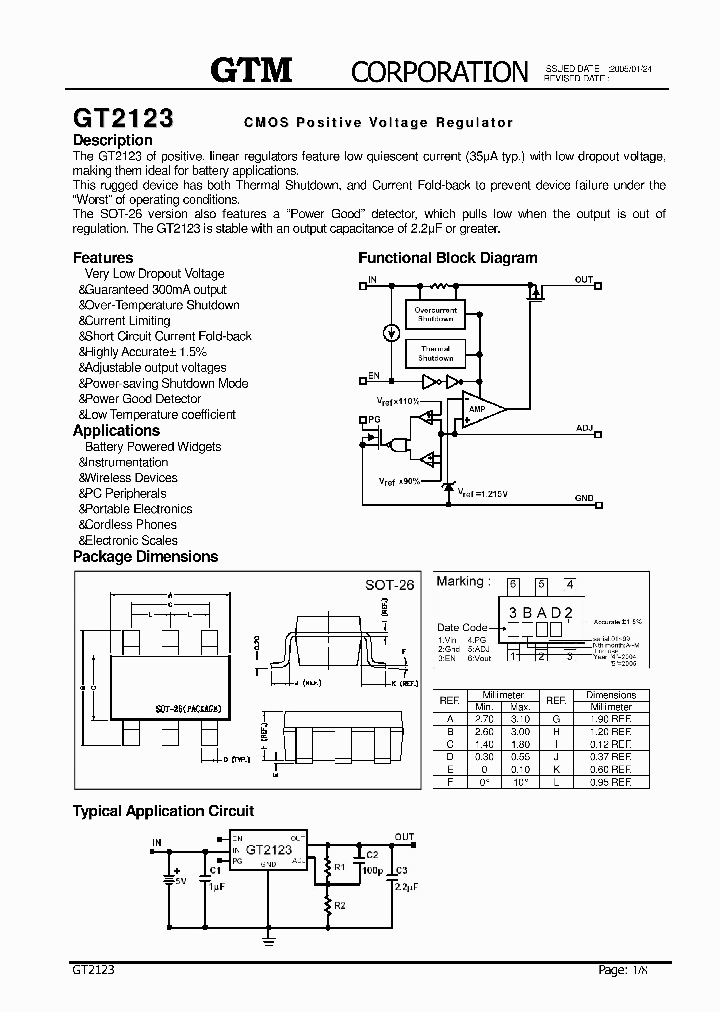 GT2123_4145561.PDF Datasheet Download --- IC-ON-LINE