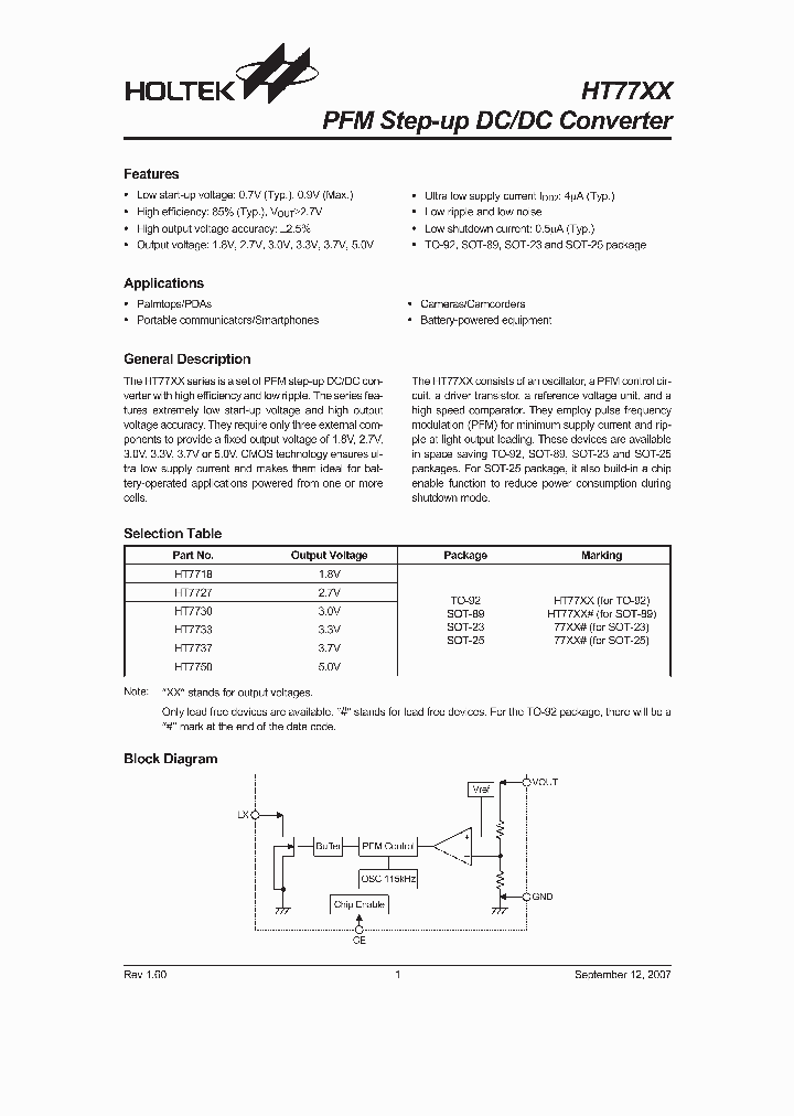 HT7718_4109931.PDF Datasheet Download --- IC-ON-LINE