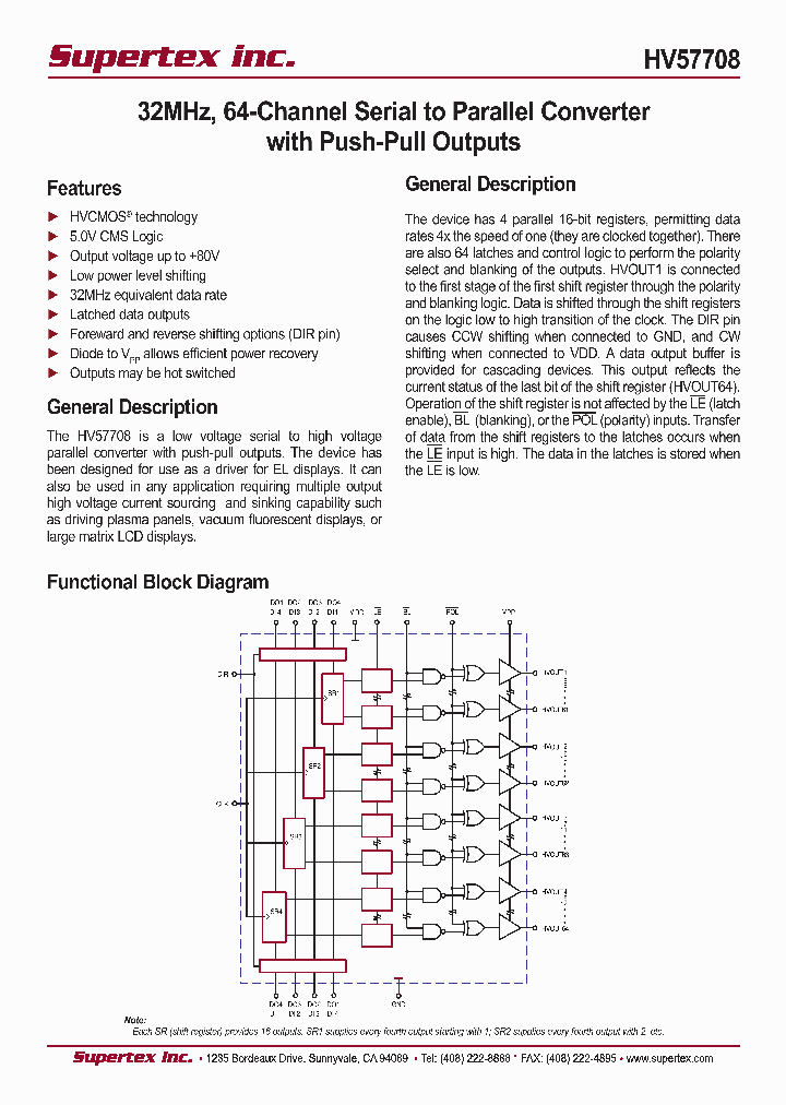 HV5770807_4124113.PDF Datasheet Download --- IC-ON-LINE
