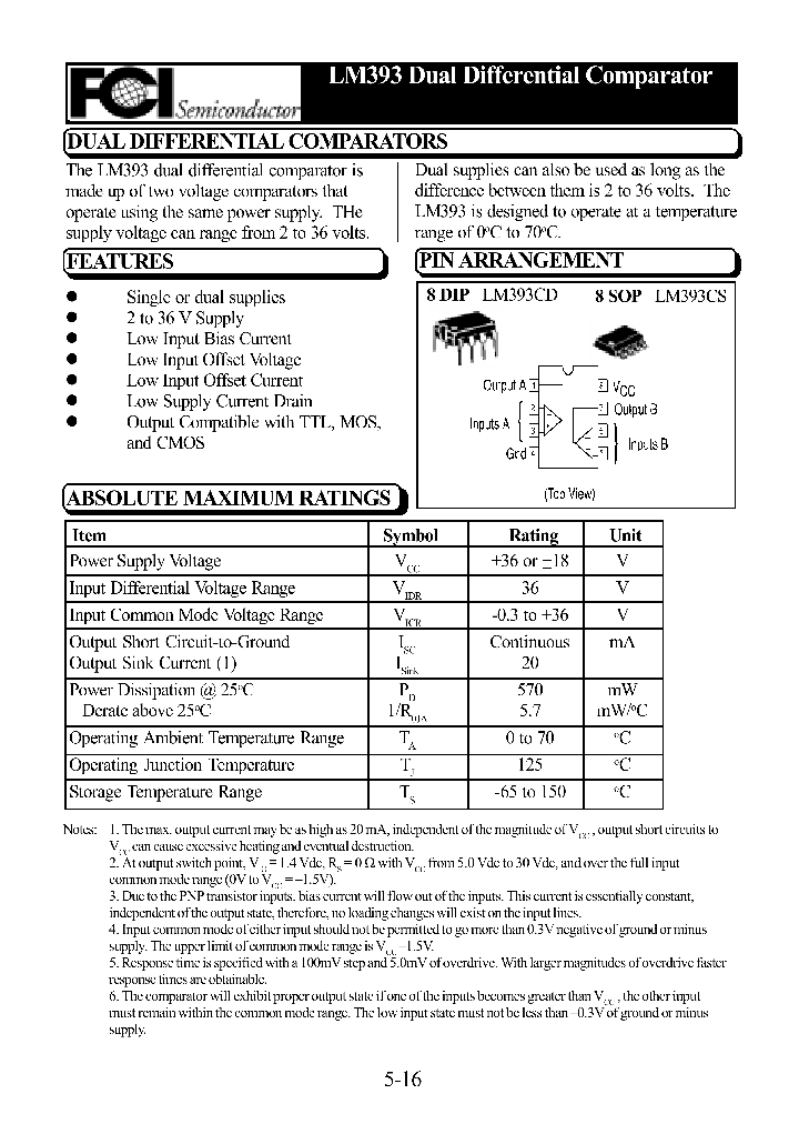 LM393_4115100.PDF Datasheet Download --- IC-ON-LINE