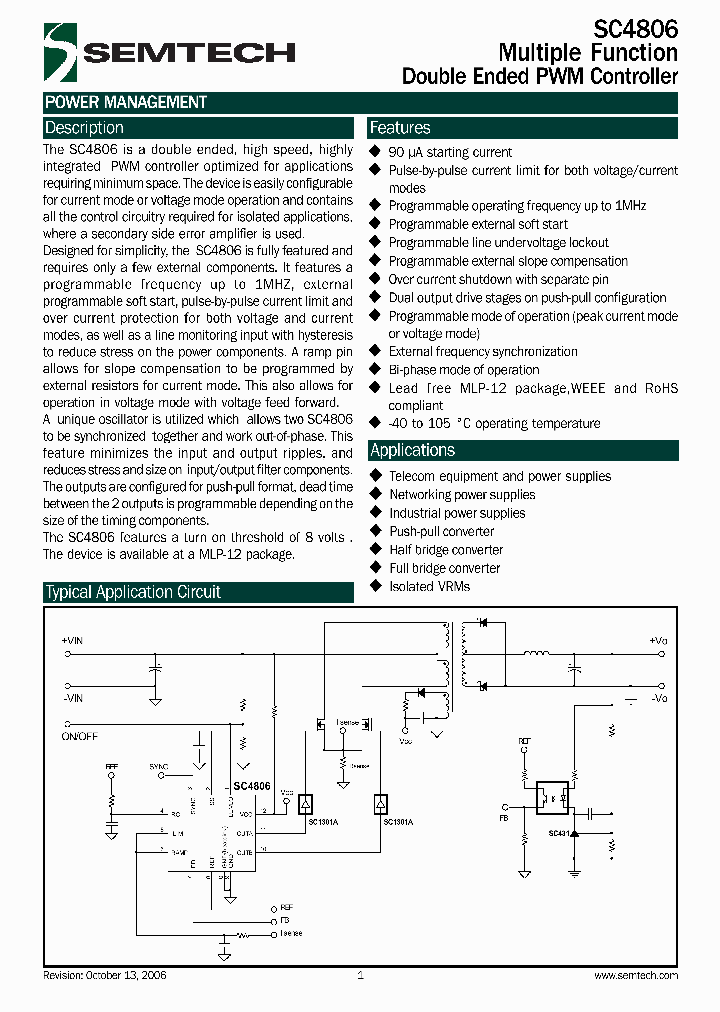 SC4806MLTRT_4123615.PDF Datasheet Download --- IC-ON-LINE