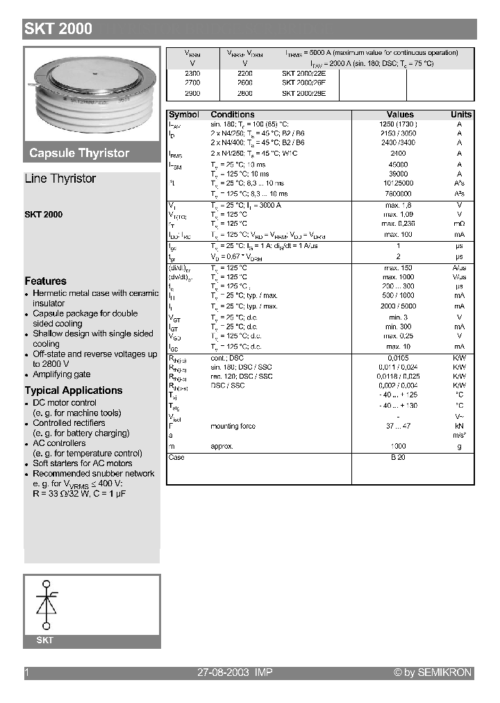SKT2000_4111356.PDF Datasheet Download --- IC-ON-LINE