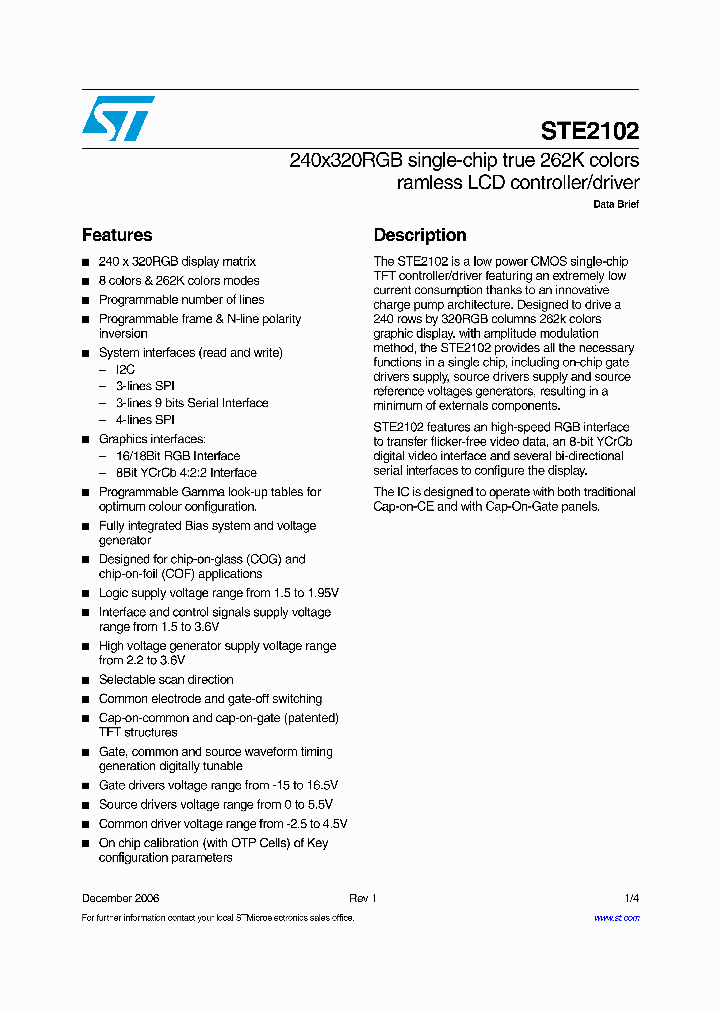 STE2102D3_4130531.PDF Datasheet Download --- IC-ON-LINE