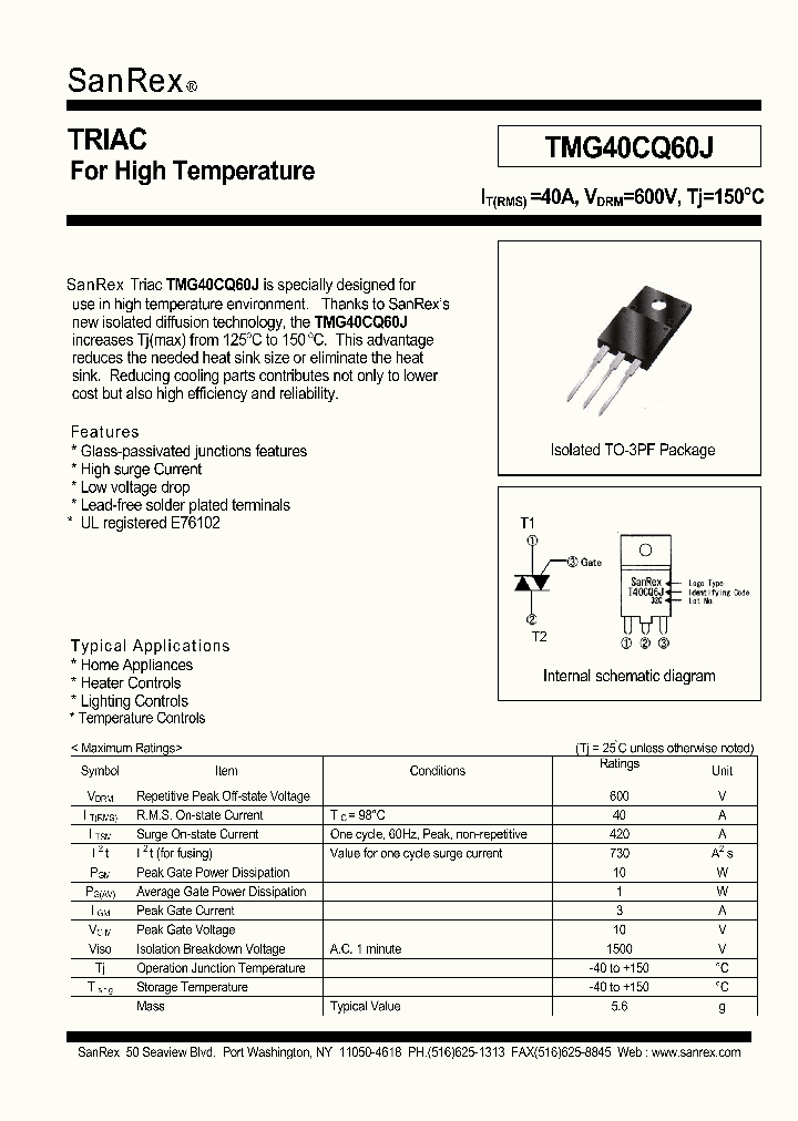 TMG40CQ60J_4108935.PDF Datasheet Download --- IC-ON-LINE