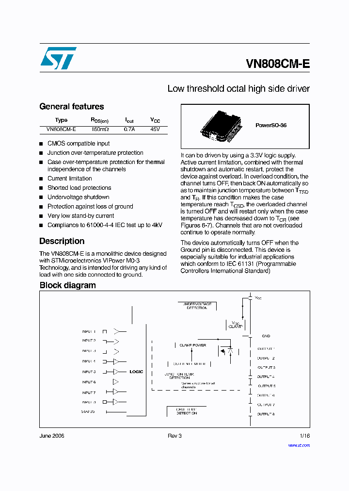 VN808CM-E_4114222.PDF Datasheet Download --- IC-ON-LINE