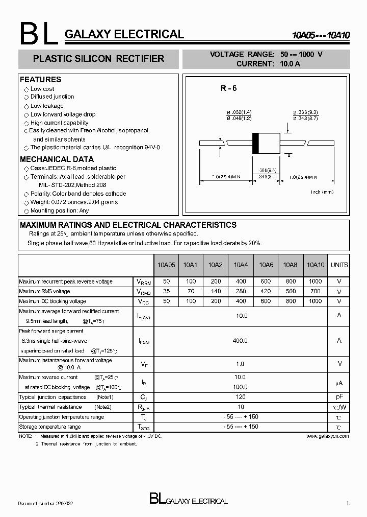 10A10_4704608.PDF Datasheet Download --- IC-ON-LINE
