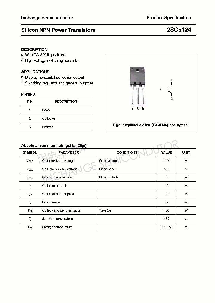 2SC5124_4316643.PDF Datasheet Download --- IC-ON-LINE