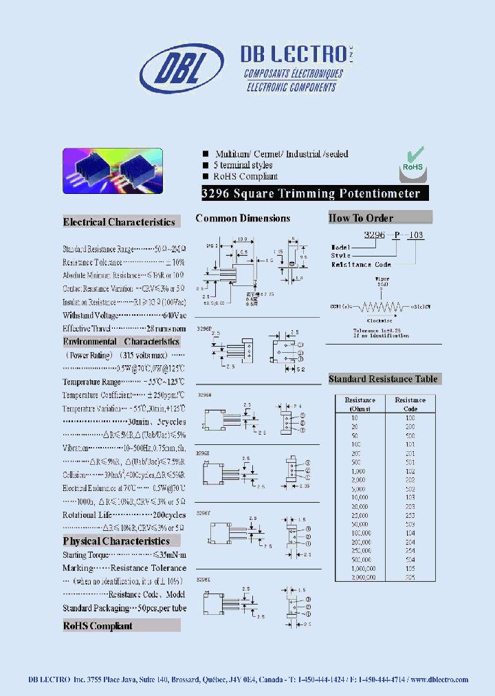 3296-P-100_4459841.PDF Datasheet Download --- IC-ON-LINE