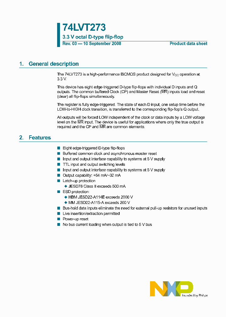 74LVT273_4272903.PDF Datasheet Download --- IC-ON-LINE