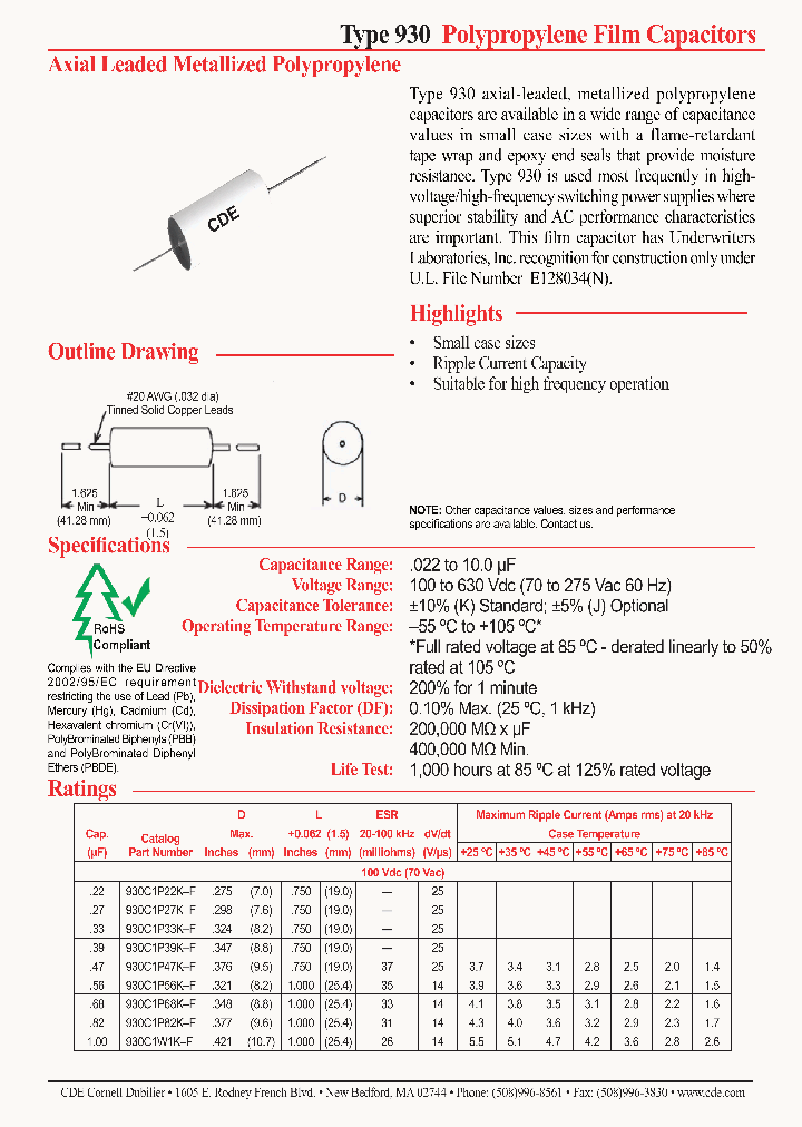 930C1W5K-F_4232032.PDF Datasheet Download --- IC-ON-LINE