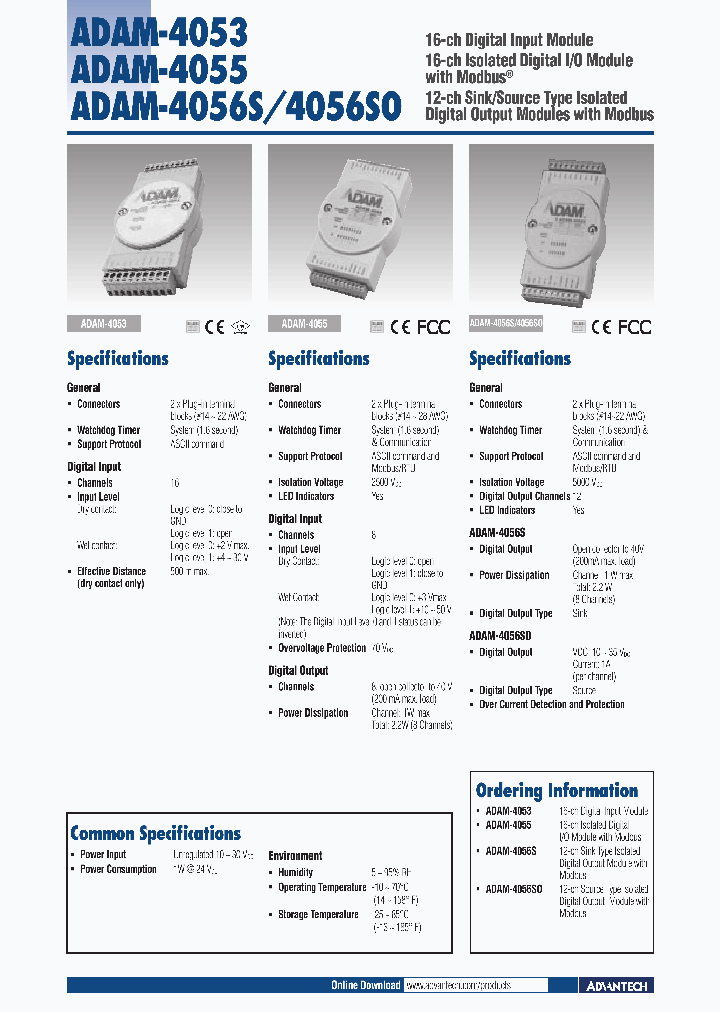 ADAM-4056S_4579366.PDF Datasheet Download --- IC-ON-LINE