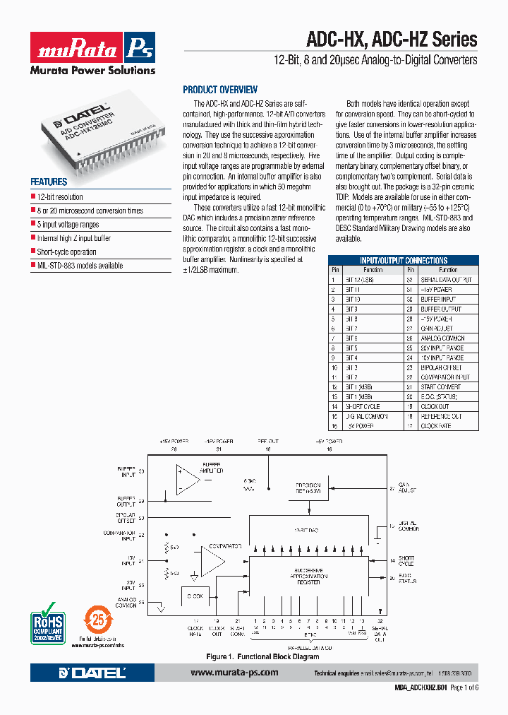 ADC-HX883_4404908.PDF Datasheet Download --- IC-ON-LINE