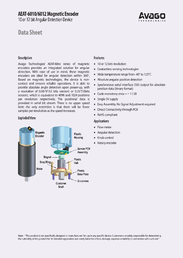 AEAT-6010_4170472.PDF Datasheet Download --- IC-ON-LINE