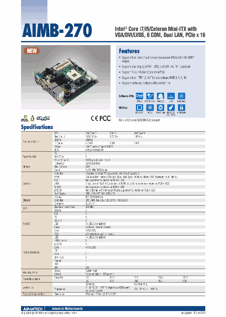 AIMB-270_4671140.PDF Datasheet Download --- IC-ON-LINE