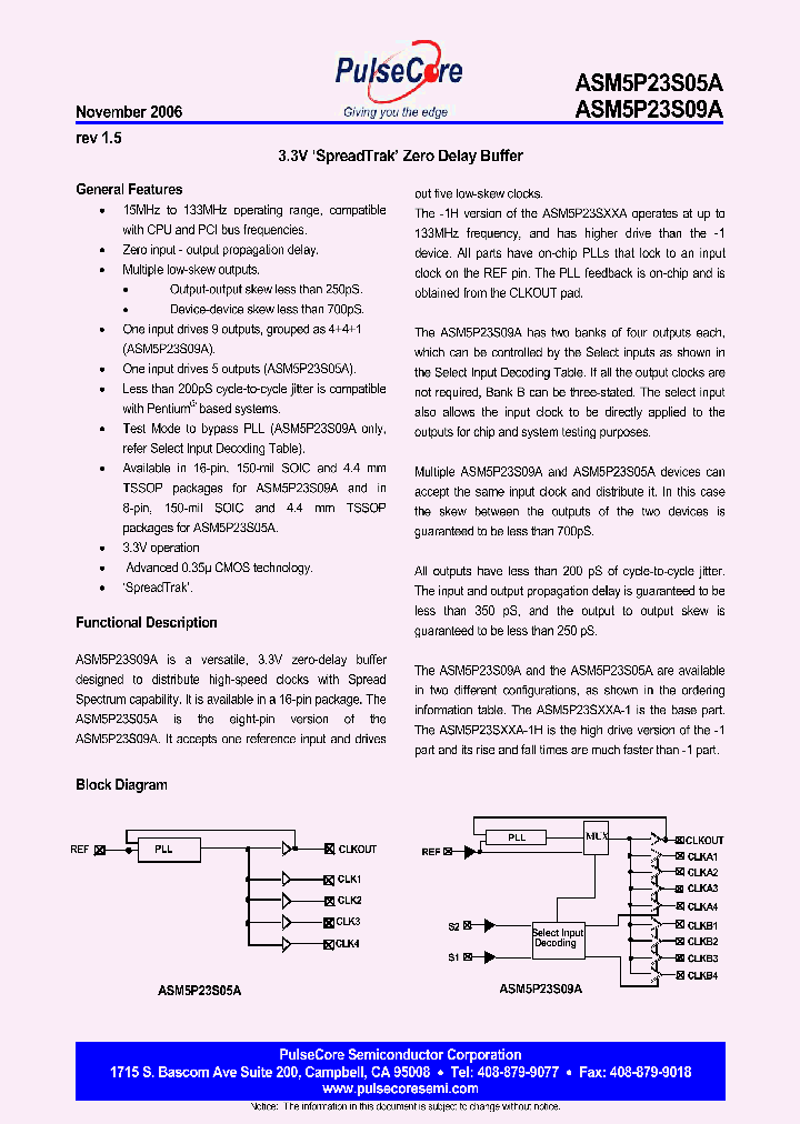ASM5I23S05AG-1-08-SR_4546827.PDF Datasheet Download --- IC-ON-LINE