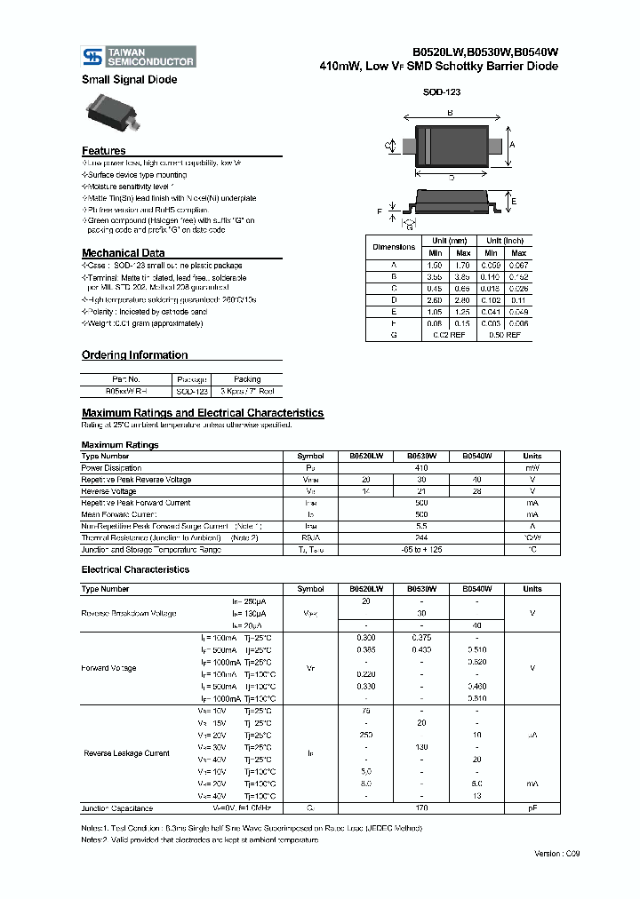 B0520LWRH_4848648.PDF Datasheet Download --- IC-ON-LINE