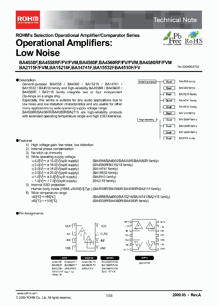 BA4580RF_4562337.PDF Datasheet Download --- IC-ON-LINE