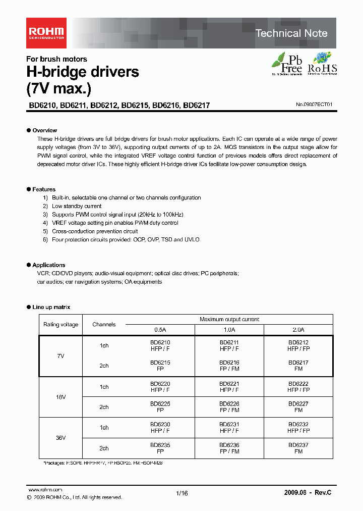BD6210_4704257.PDF Datasheet Download --- IC-ON-LINE