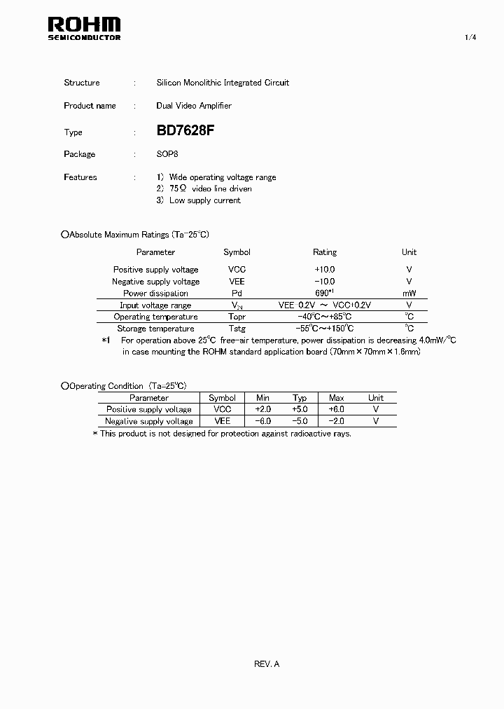 BD7628F_4713580.PDF Datasheet Download --- IC-ON-LINE