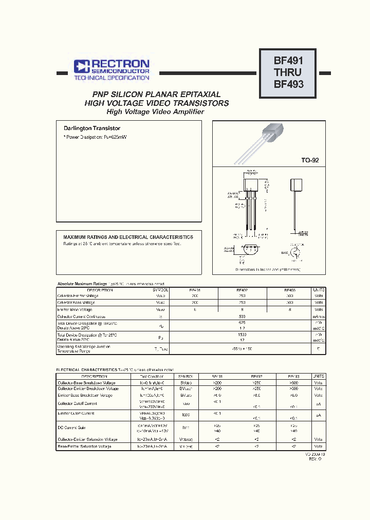 BF493_4701711.PDF Datasheet Download --- IC-ON-LINE