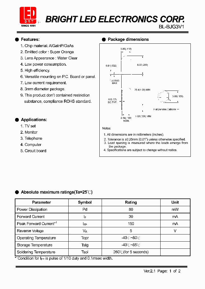 BL-BJG3V1_4392194.PDF Datasheet Download --- IC-ON-LINE