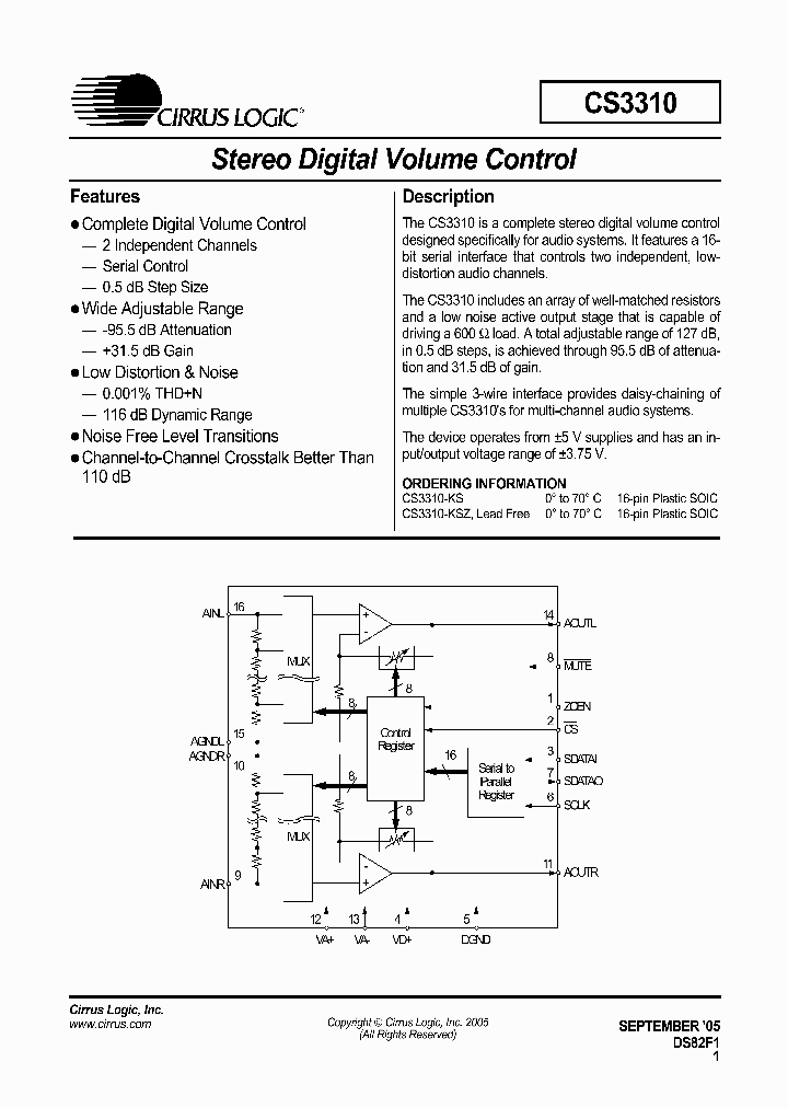 CS3310-KS_4659936.PDF Datasheet Download --- IC-ON-LINE