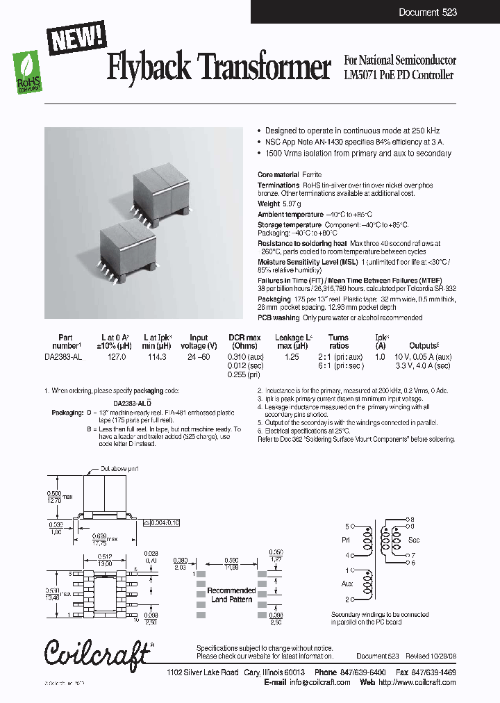 DA2383-AL_4847695.PDF Datasheet Download --- IC-ON-LINE