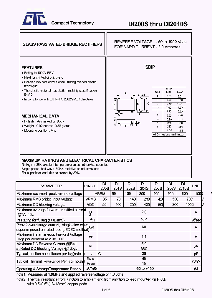DI204S_4637291.PDF Datasheet Download --- IC-ON-LINE