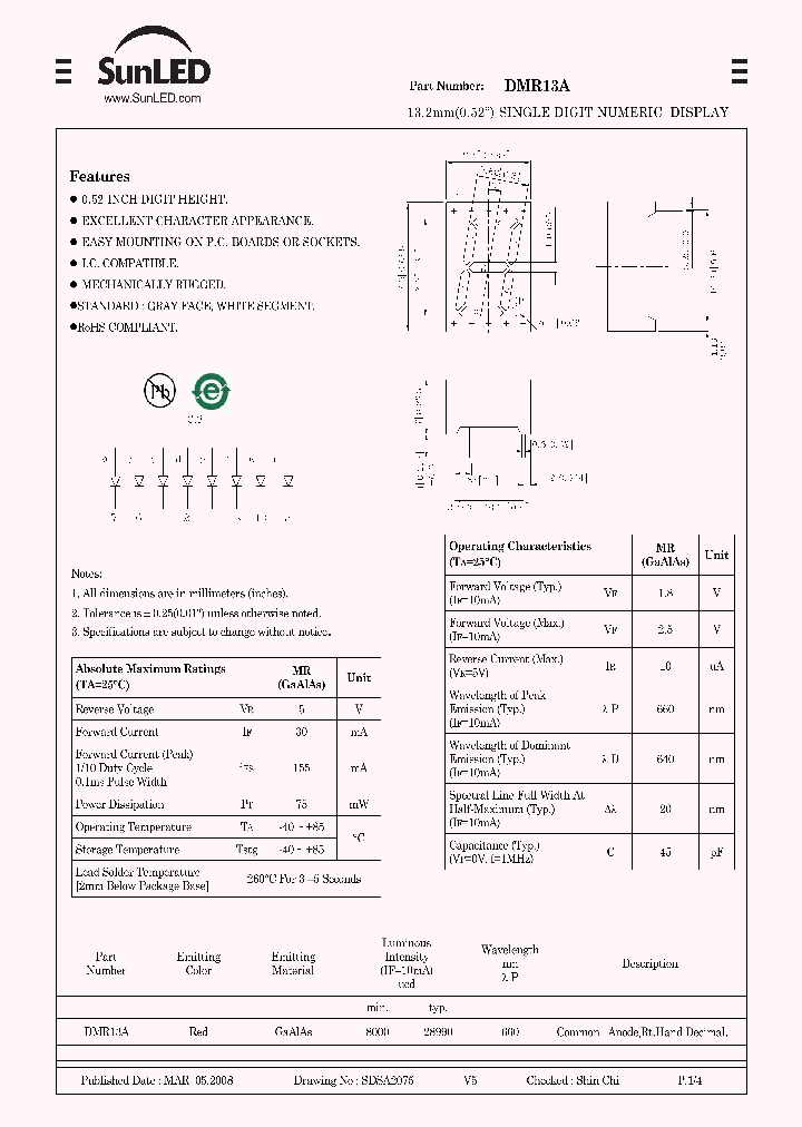 DMR13A_4218365.PDF Datasheet Download --- IC-ON-LINE