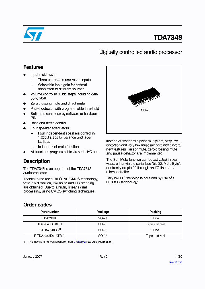 E-TDA7348D_4222518.PDF Datasheet Download --- IC-ON-LINE