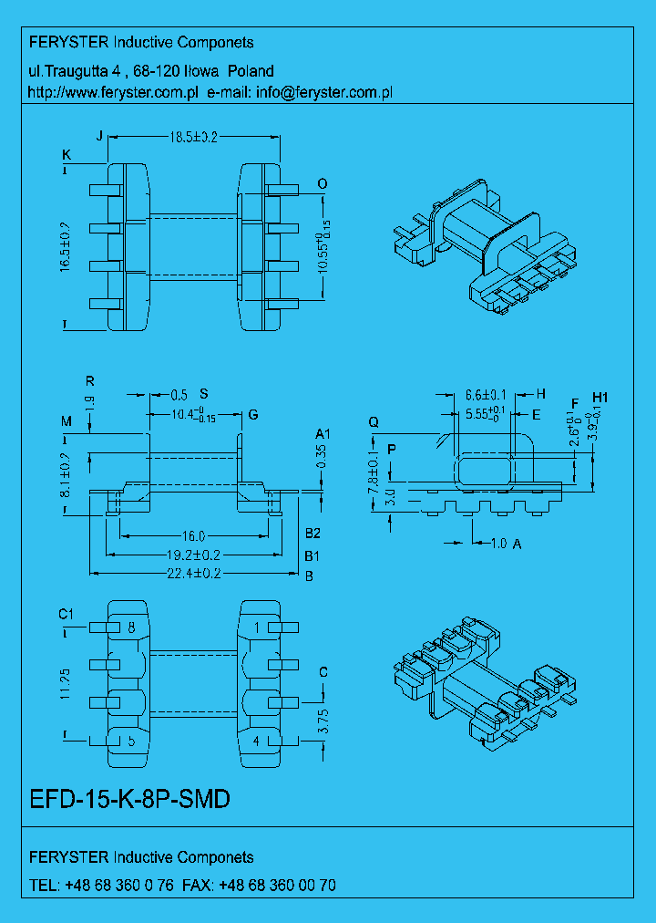 EFD-15-K-8P-SMD_4401815.PDF Datasheet Download --- IC-ON-LINE