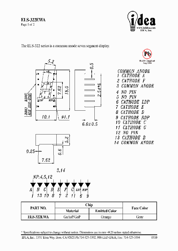 ELS-322EWA_4794249.PDF Datasheet Download --- IC-ON-LINE
