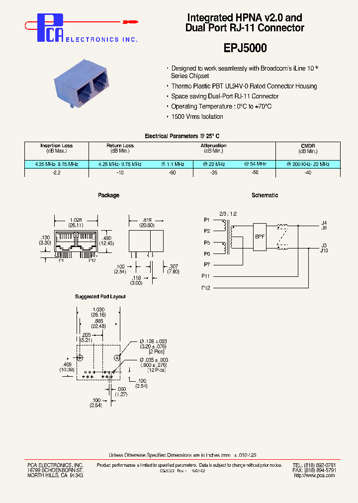 EPJ5000_4477327.PDF Datasheet Download --- IC-ON-LINE