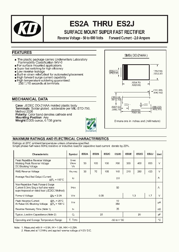 ES2D_4604905.PDF Datasheet Download --- IC-ON-LINE
