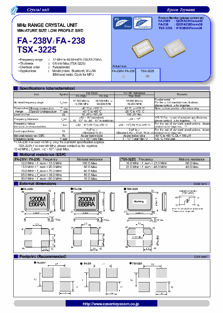 FA-238_4428477.PDF Datasheet Download --- IC-ON-LINE