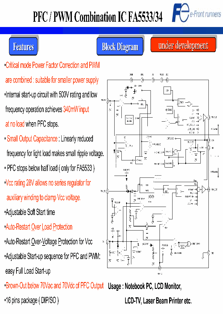 FA5533_4287805.PDF Datasheet Download --- IC-ON-LINE