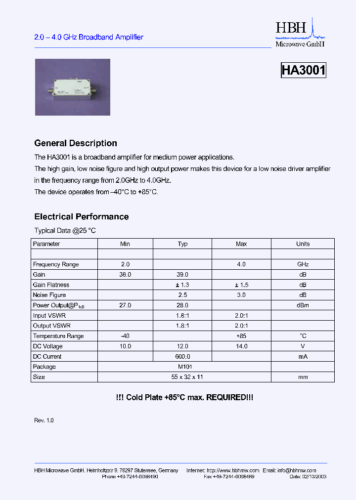 HA3001_4404383.PDF Datasheet Download --- IC-ON-LINE