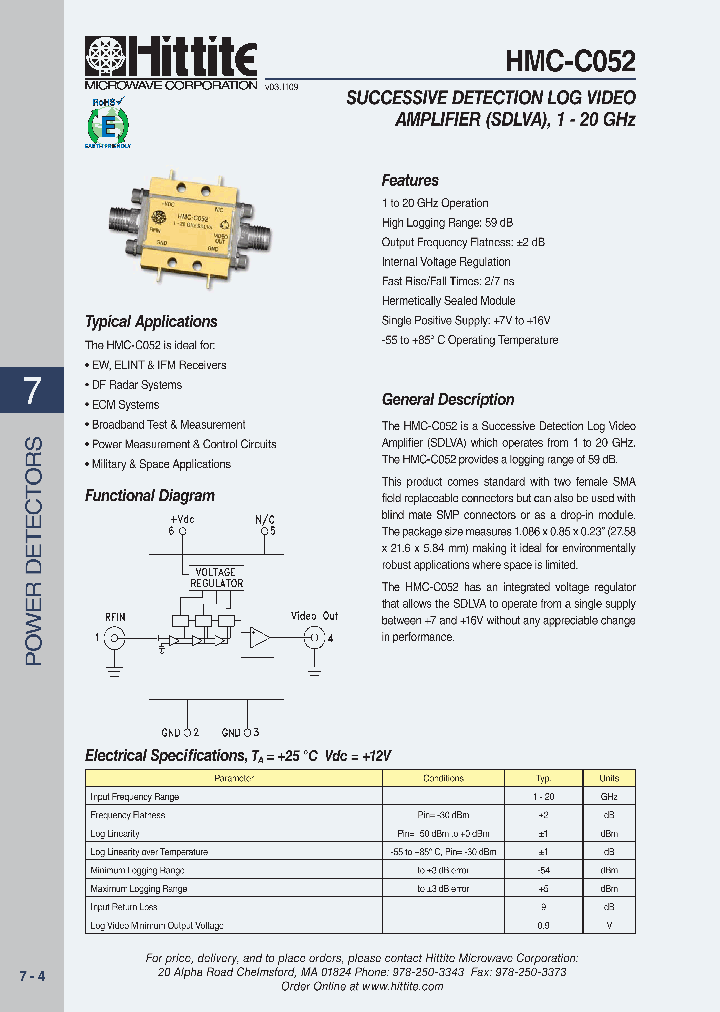 HMC-C052_4802613.PDF Datasheet Download --- IC-ON-LINE