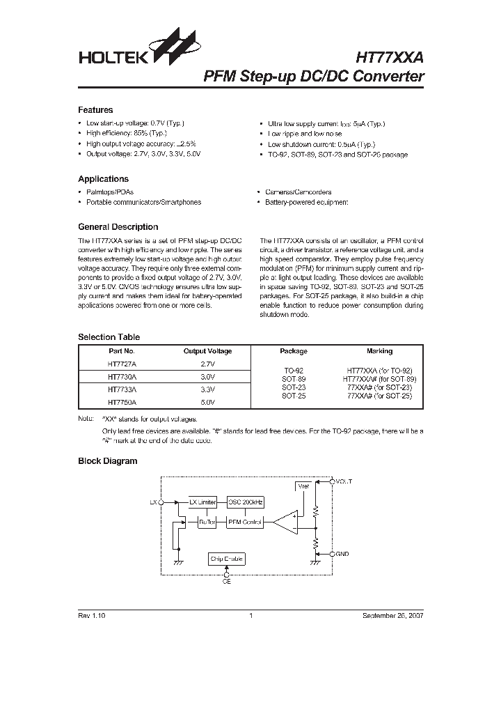 HT7730A_4607290.PDF Datasheet Download --- IC-ON-LINE