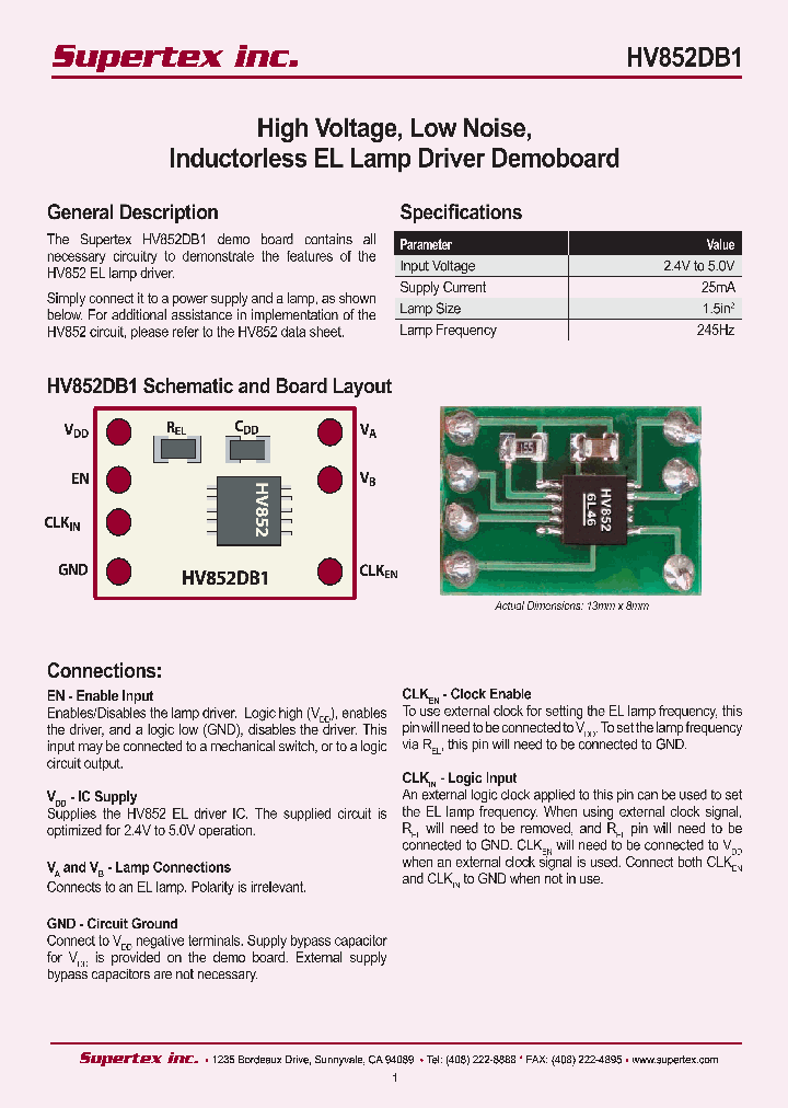 HV852DB1_4696265.PDF Datasheet Download --- IC-ON-LINE