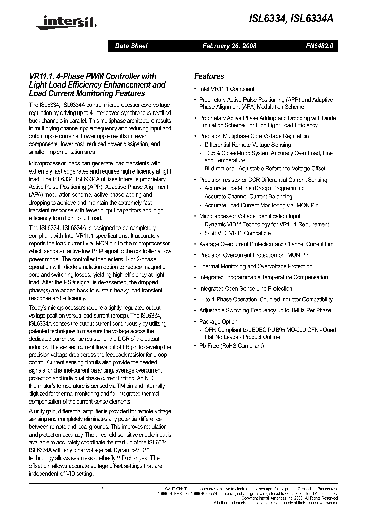 ISL6622A_4798060.PDF Datasheet Download --- IC-ON-LINE