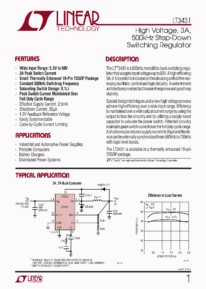 LT3431EFE_4351372.PDF Datasheet Download --- IC-ON-LINE
