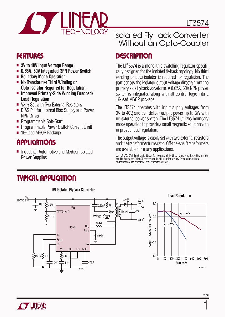 LT3574_4632019.PDF Datasheet Download --- IC-ON-LINE