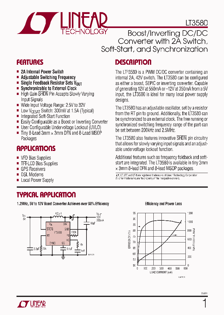 LT3580_4279423.PDF Datasheet Download --- IC-ON-LINE